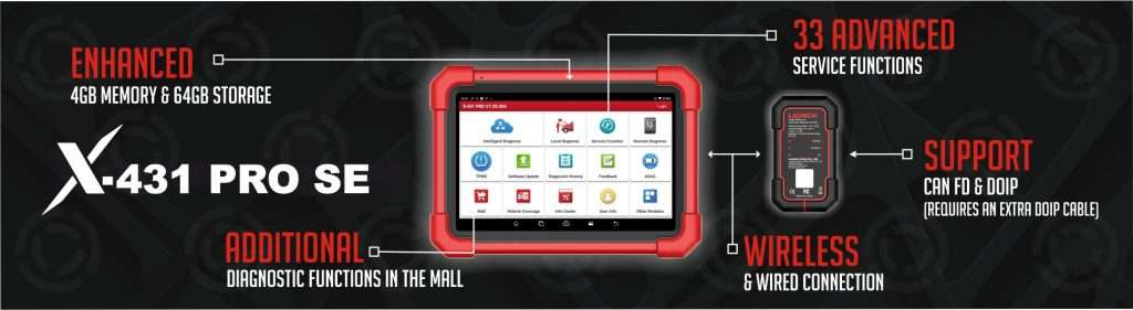 Launch X431 PRO SE - Equiptech Automotive
